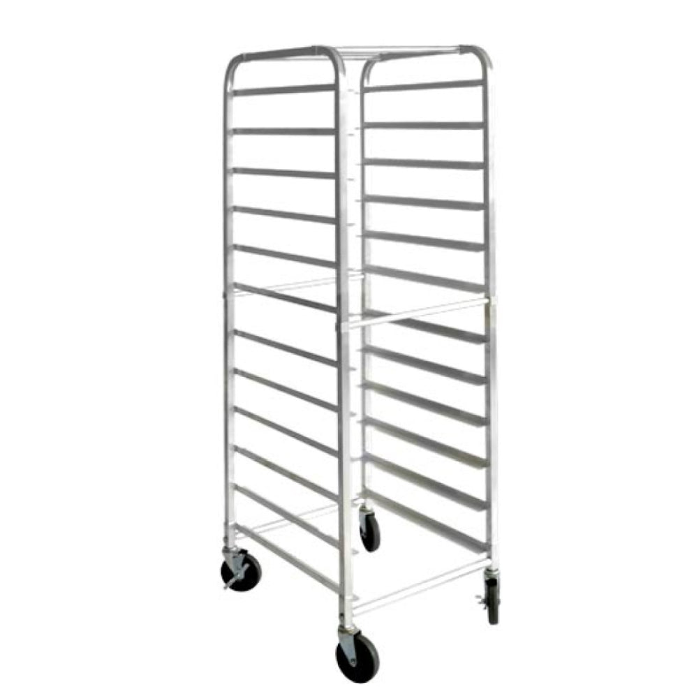 Nella 12-Tier Aluminum Pan Rack / Bun Tray Rack with Curved Top - 1350 ...