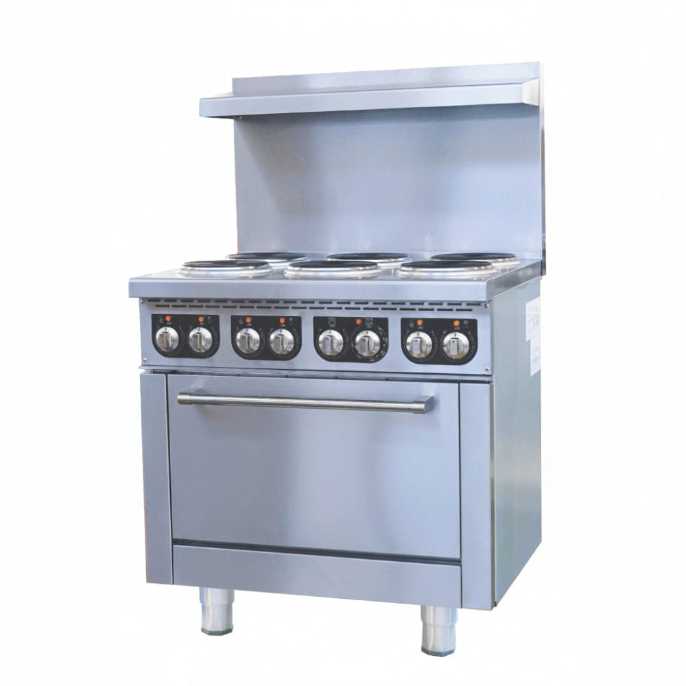 Nella 36" Electric 6-Burner Commercial Range with Standard Oven - 208V ...