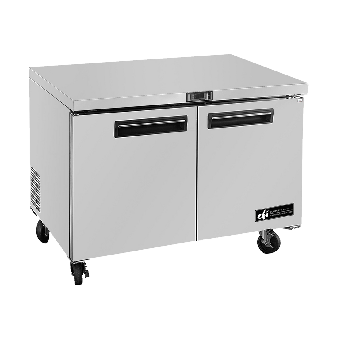 EFI CUDR2-48VC 48" 2-Door Stainless Steel Undercounter Refrigerator - — Nella Online