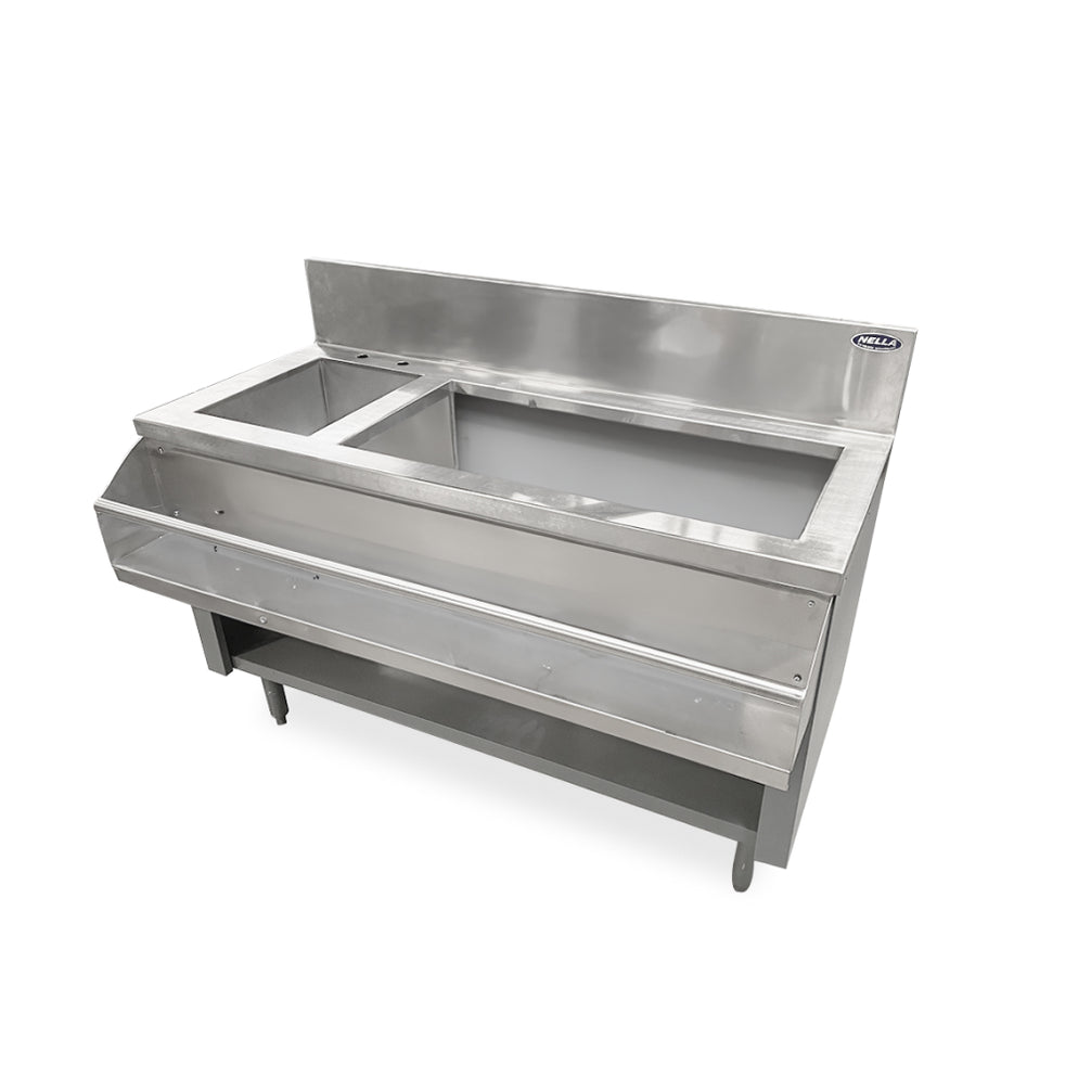 Nella 48" Cocktail Sink with Bar Rail - 48COCKTAIL — Nella Online