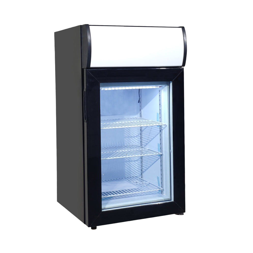 EFI F1-50GDCT-L 18" Single Glass Door Countertop Merchandiser Freezer ...