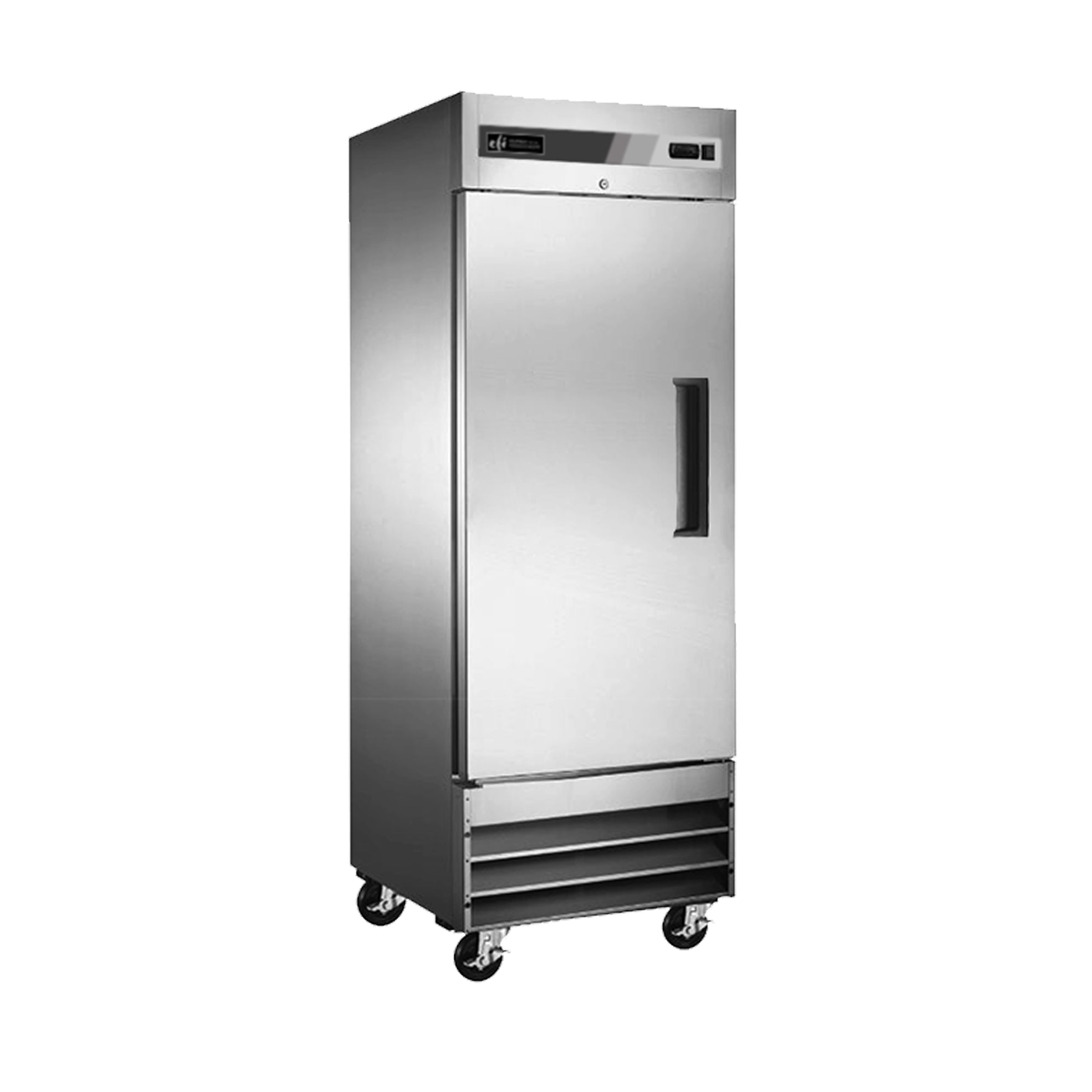EFI F1-27VC 27" Bottom Mount Solid Single Door Reach-In Freezer - 19 C ...