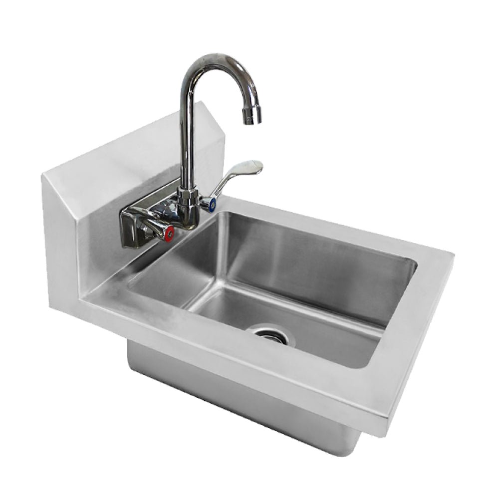 Atosa MRS-HS-14(W) 14" Hand Sink with Wrist Blade Handles - 10" x 12 ...