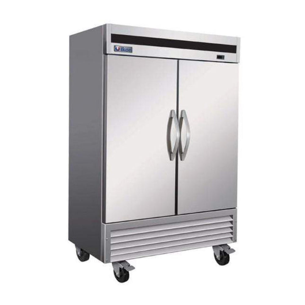 Ikon IB54F 54" Bottom Mount Solid 2-Door Reach-In Freezer — Nella Online