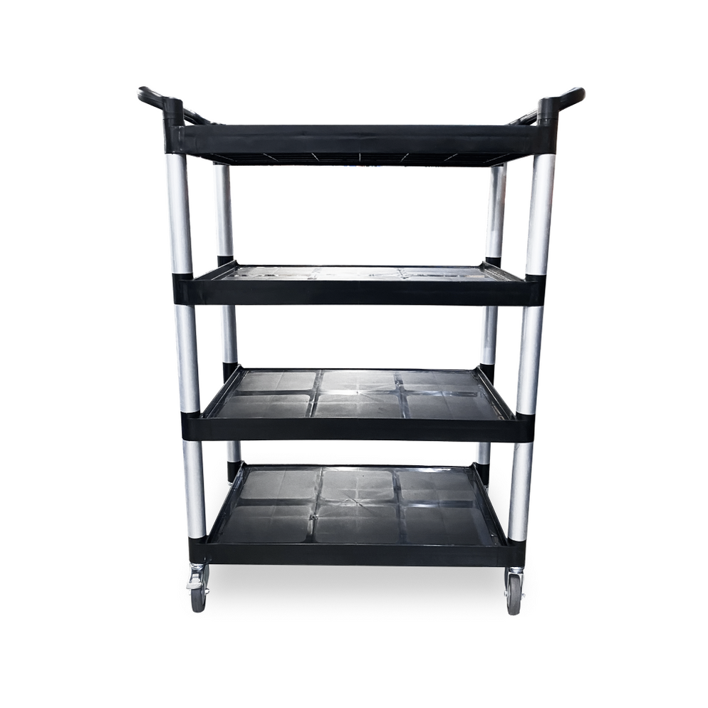 Nella 20" x 35" 4-Tier Black Utility Cart - JT4LCART — Nella Online