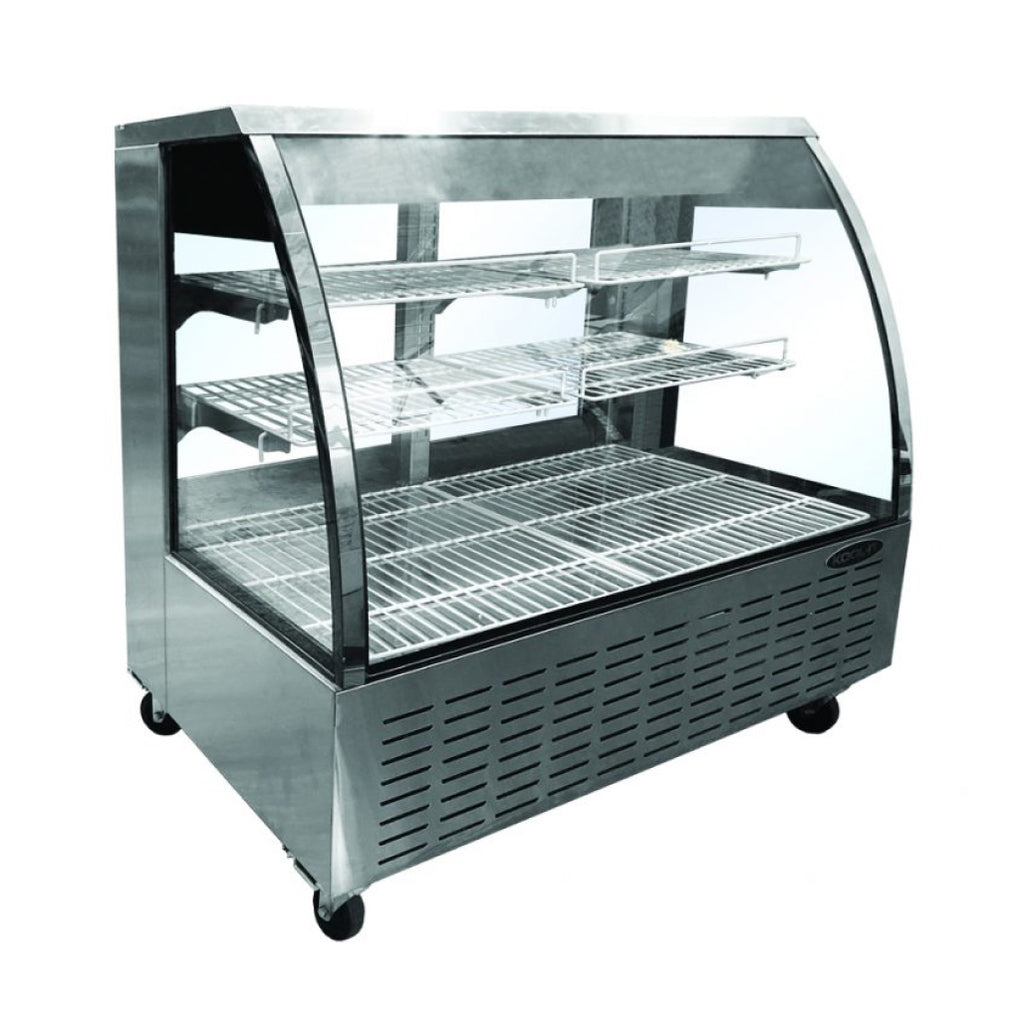 Kool-It KDG-36 36" Refrigerated Curved Glass Deli and Meat Display Cas — Nella Online