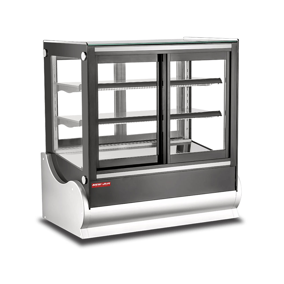 New Air NCDC-36-SV 36" Square Countertop Display Case — Nella Online