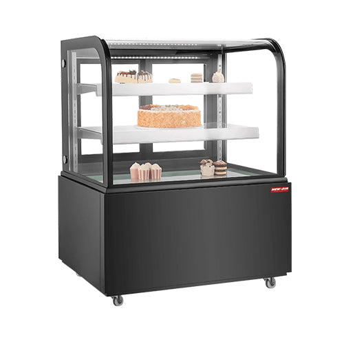New Air NDC-36-CG 36" Curved Refrigerated Display Case — Nella Online