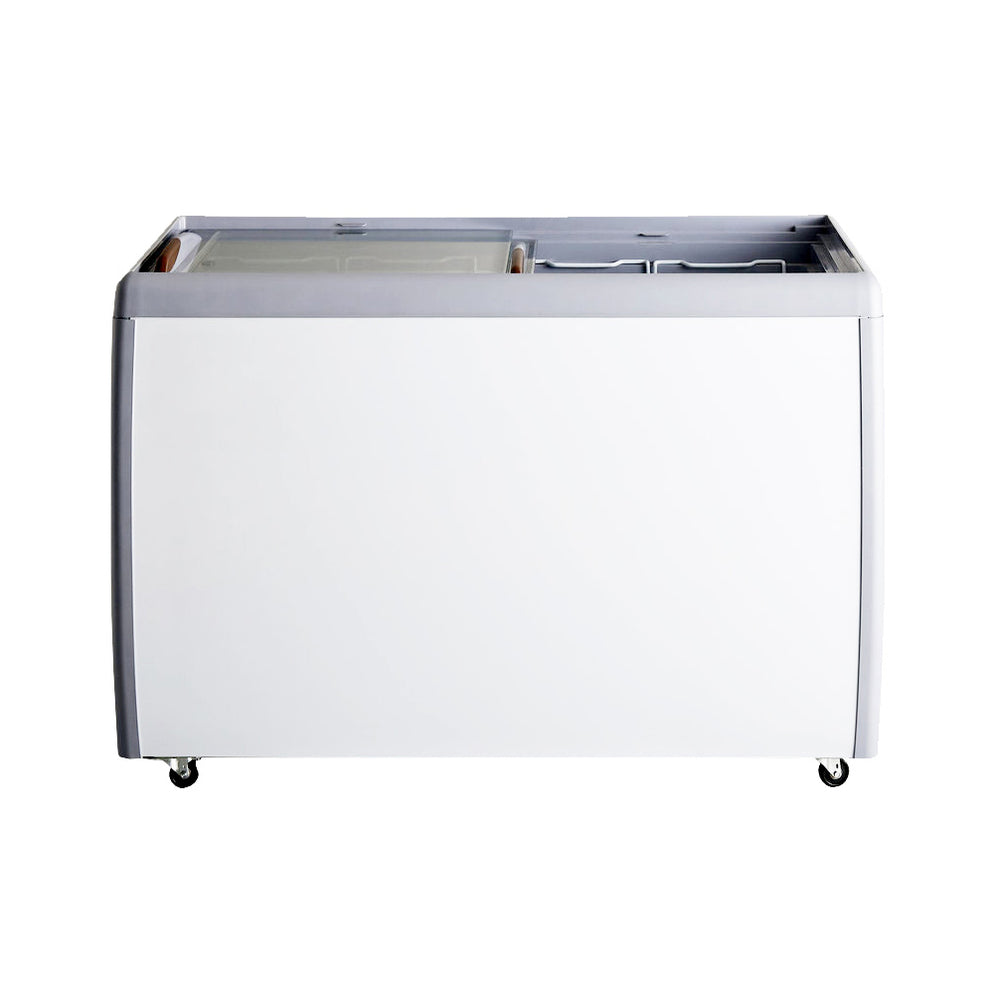 Nella 50" Flat Glass Top Ice Cream Display Chest Freezer, 13.1 Cu. Ft ...