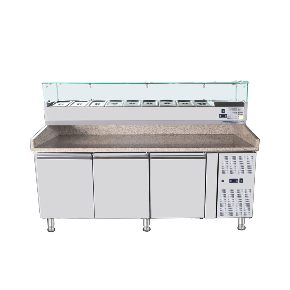 Nella 79" Refrigerated Topping Rail with 9 Pan Capacity - 46680 — Nella ...