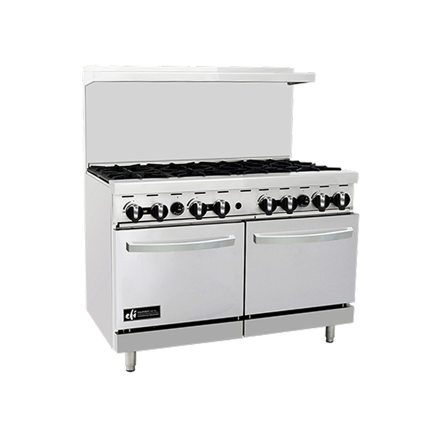EFI RCTRS-6B-12G 48" Gas 6-Burner Range With 12" Right Side Griddle ...