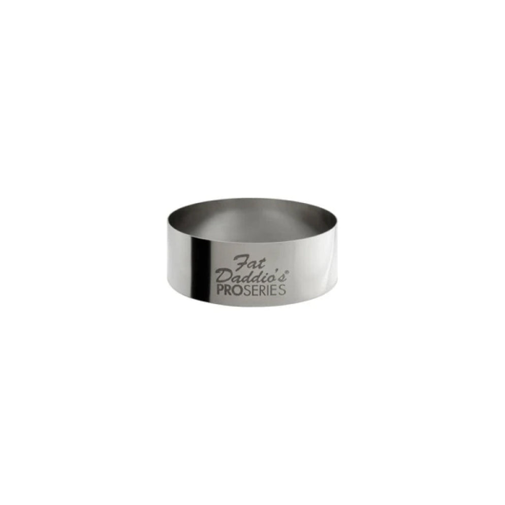 Fat Daddio's 2" x 0.75" Stainless Steel Round Pastry Ring - SSRD-2075 ...