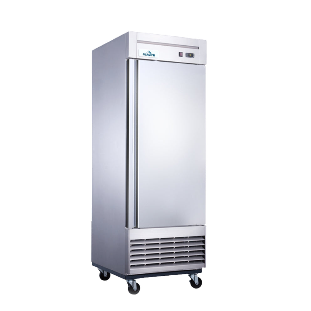 Glacier GF-1 27" Bottom Mount Solid 1-Door Reach-In Freezer — Nella Online
