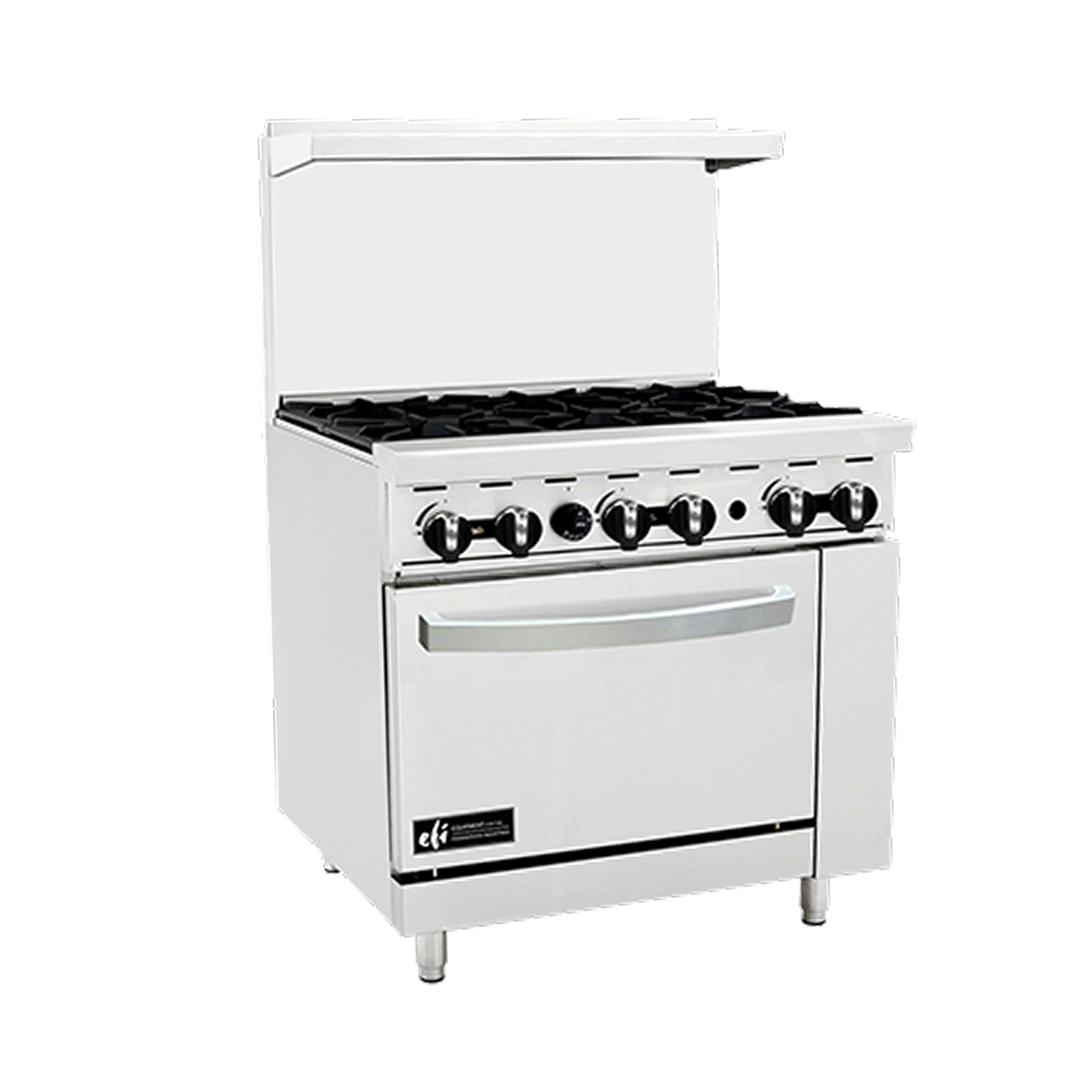 EFI RCTRS-6B 36" Gas 6-Burner Range With Oven - 177,000 BTU — Nella Online