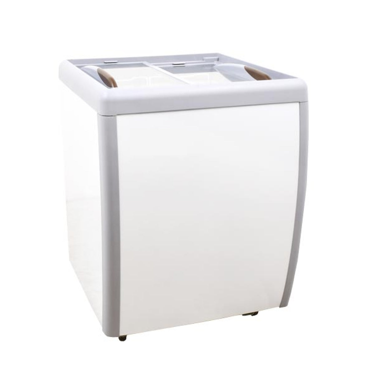 Nella 26" Flat Glass Top Ice Cream Display Chest Freezer, 5.5 cu. ft ...