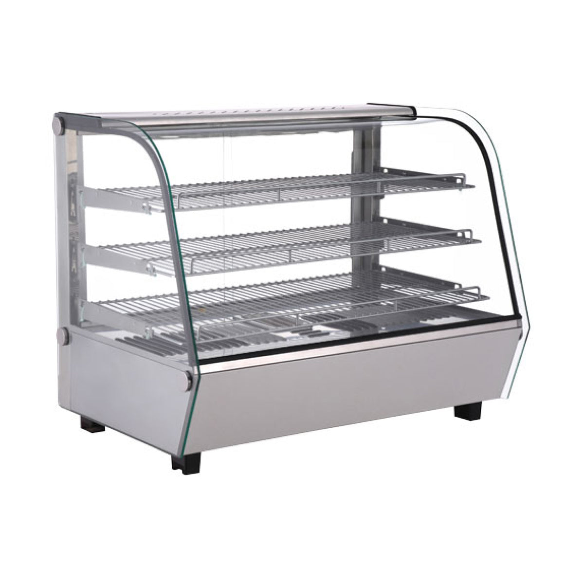 Nella 34" Countertop Curved Glass Display Warmer - 5.6 Cu. Ft. - 47455 ...
