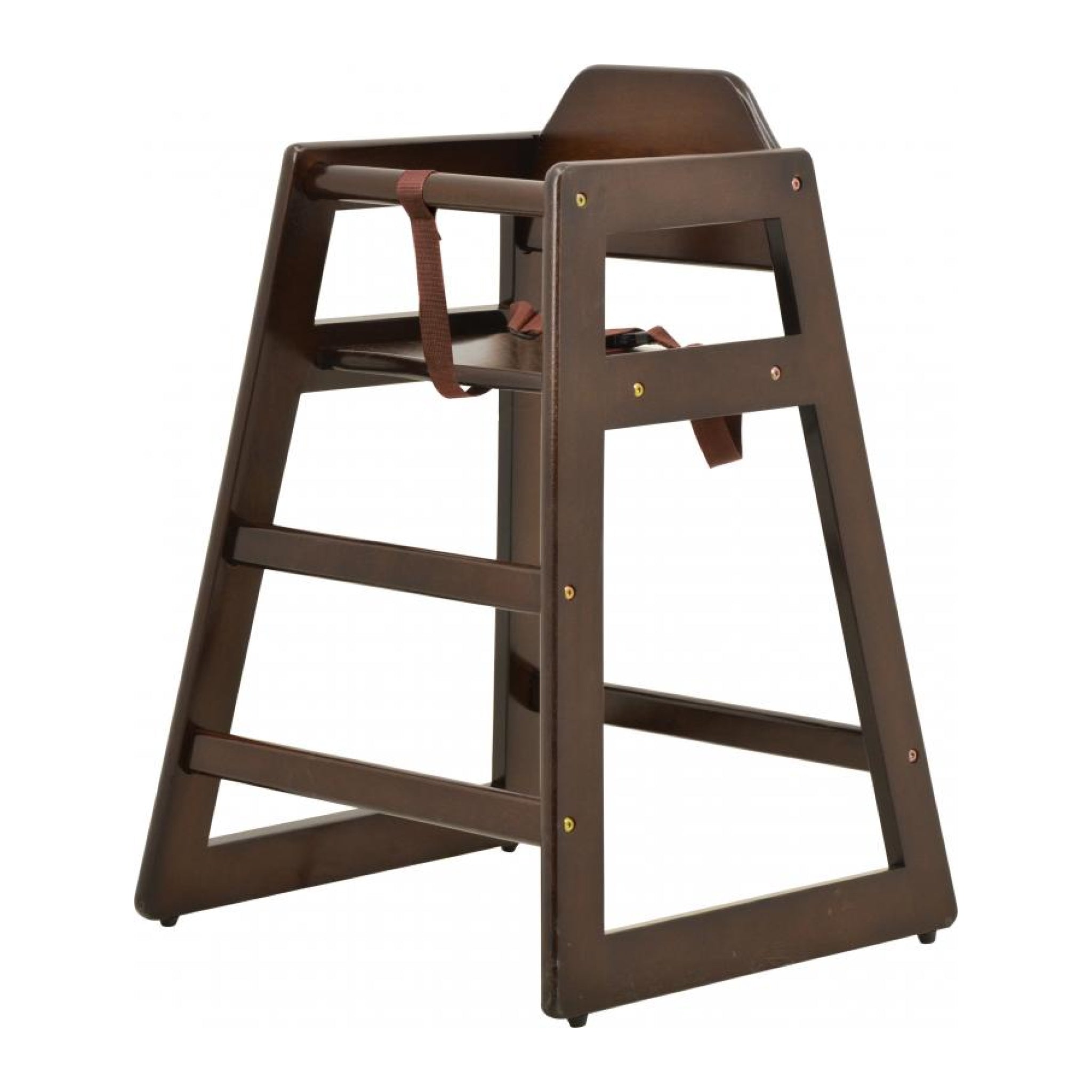 Winco CHH-101 20" Stackable Natural High Chair with Waist Strap — Nella ...