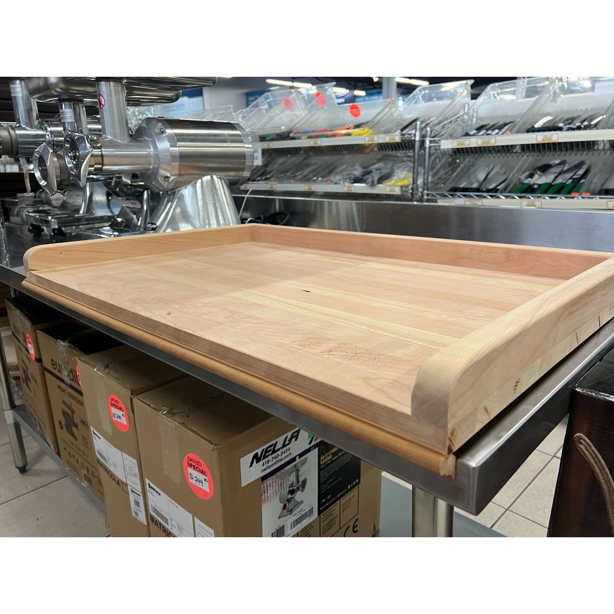 Nella Solid Wood Pasta Board with Edge - Large — Nella Online