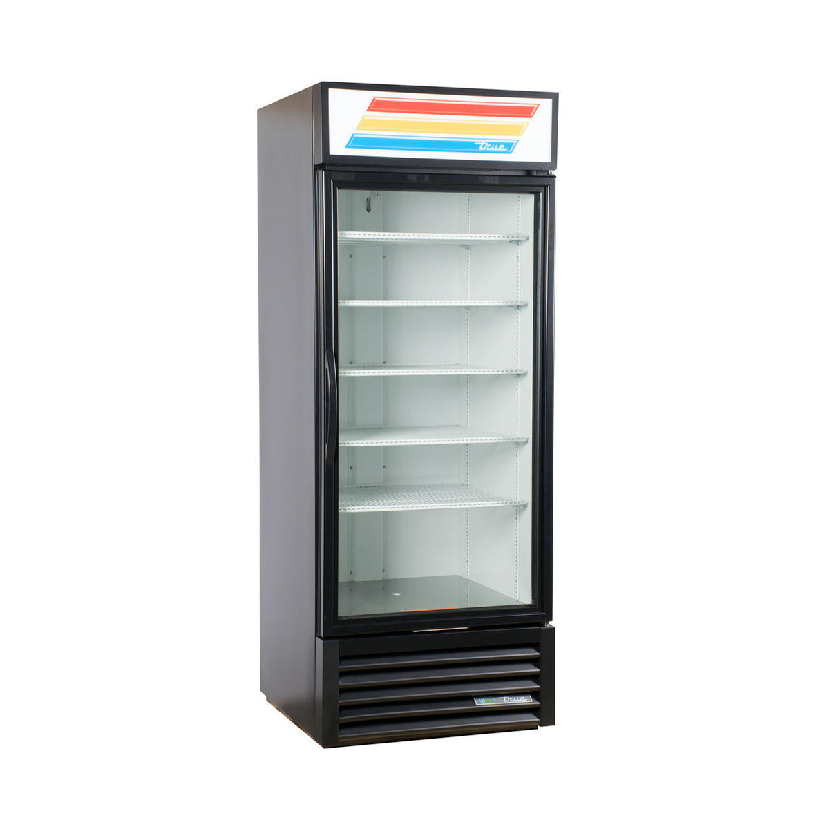 True GDM-26-HC~TSL01 BK 30" 1 Swing Glass Door Refrigerated Merchandis ...