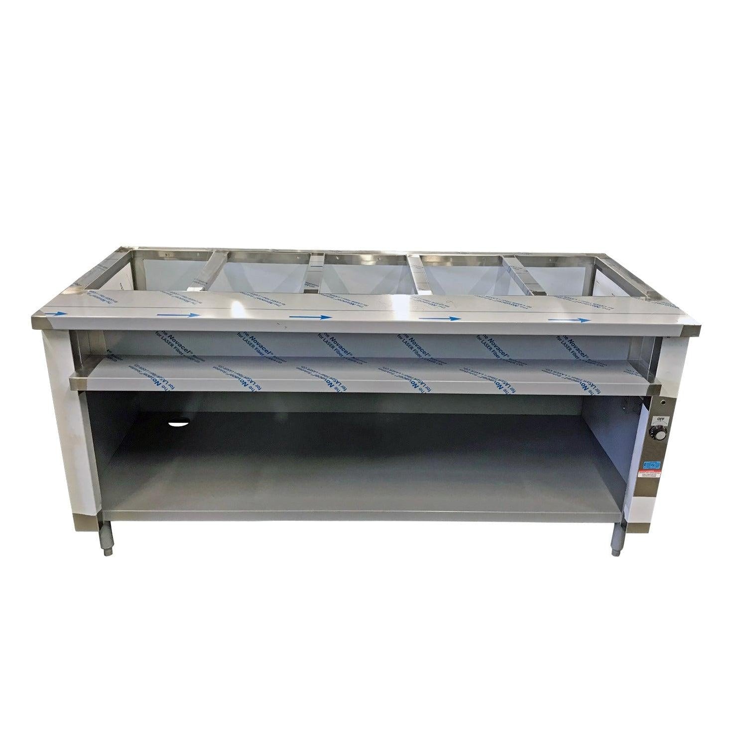 Nella STM72PSE 72” Electric Single Tank Steam Table with 5-Pan - 208V ...