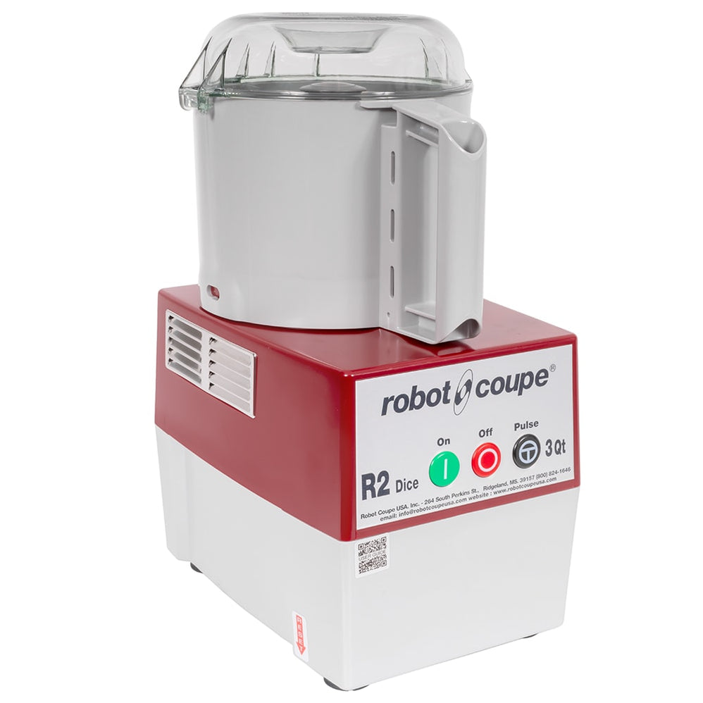 Robot Coupe R2 Dice 3 Qt. Grey Composite Bowl Single Speed Combination ...