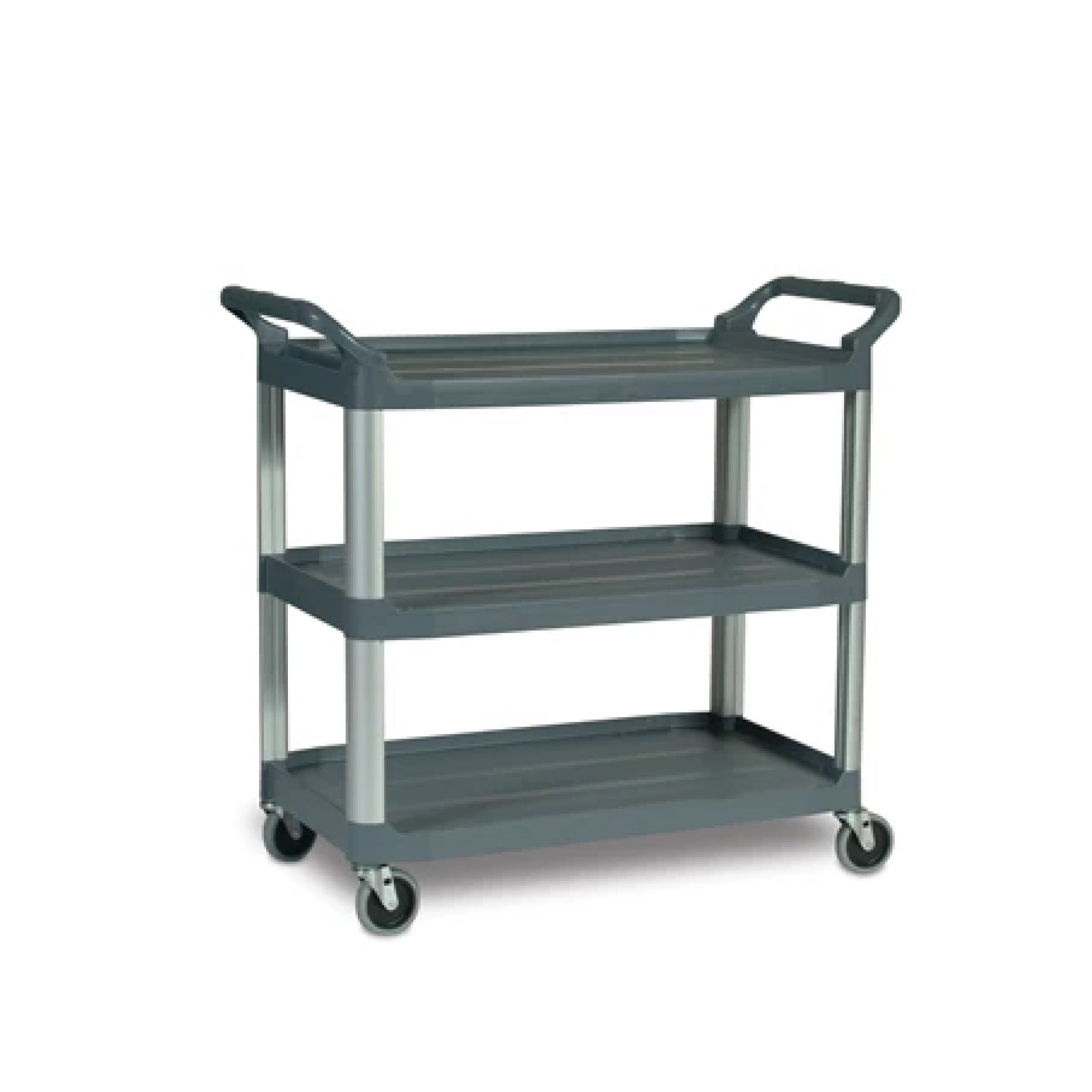 Winco 32" x 16" x 36.75" Black 3-Tier Utility Cart - UC-2415K — Nella ...