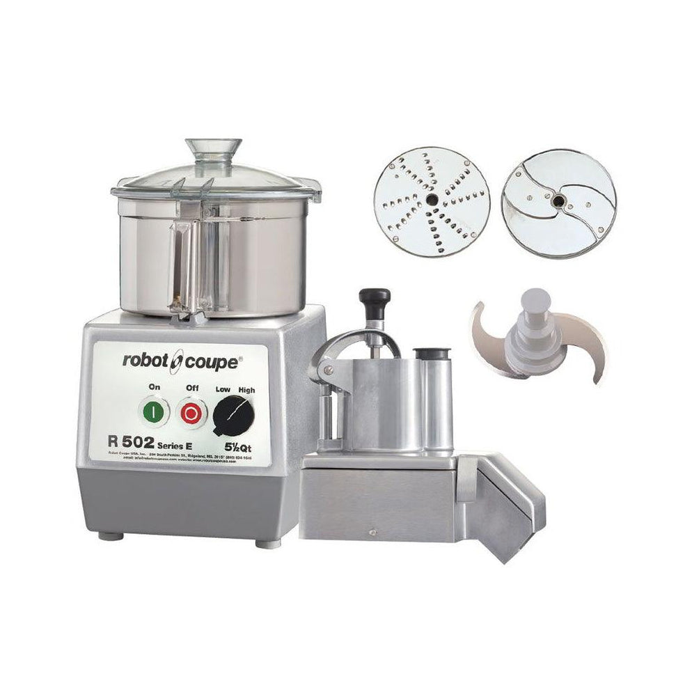 Robot Coupe R502 6 Qt. Stainless Steel 2-Speed Combination Processor ...