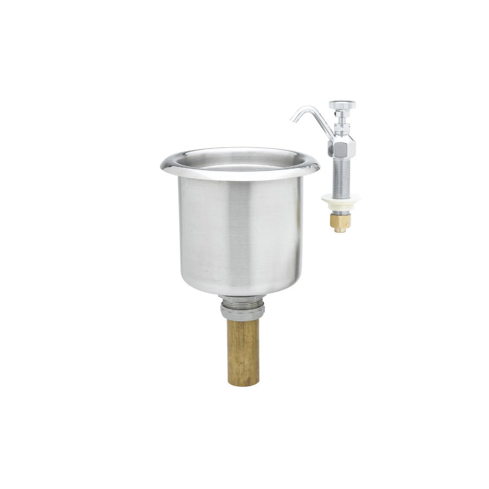 T&S B-2282-01 Dipper Well Faucet with Stainless Steel Bowl & Inner Ove ...
