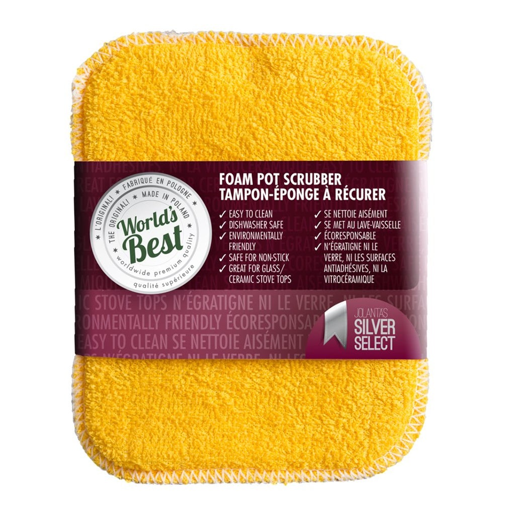 World's Best 6" x 4.5" Foam Pot Scrubber — Nella Online