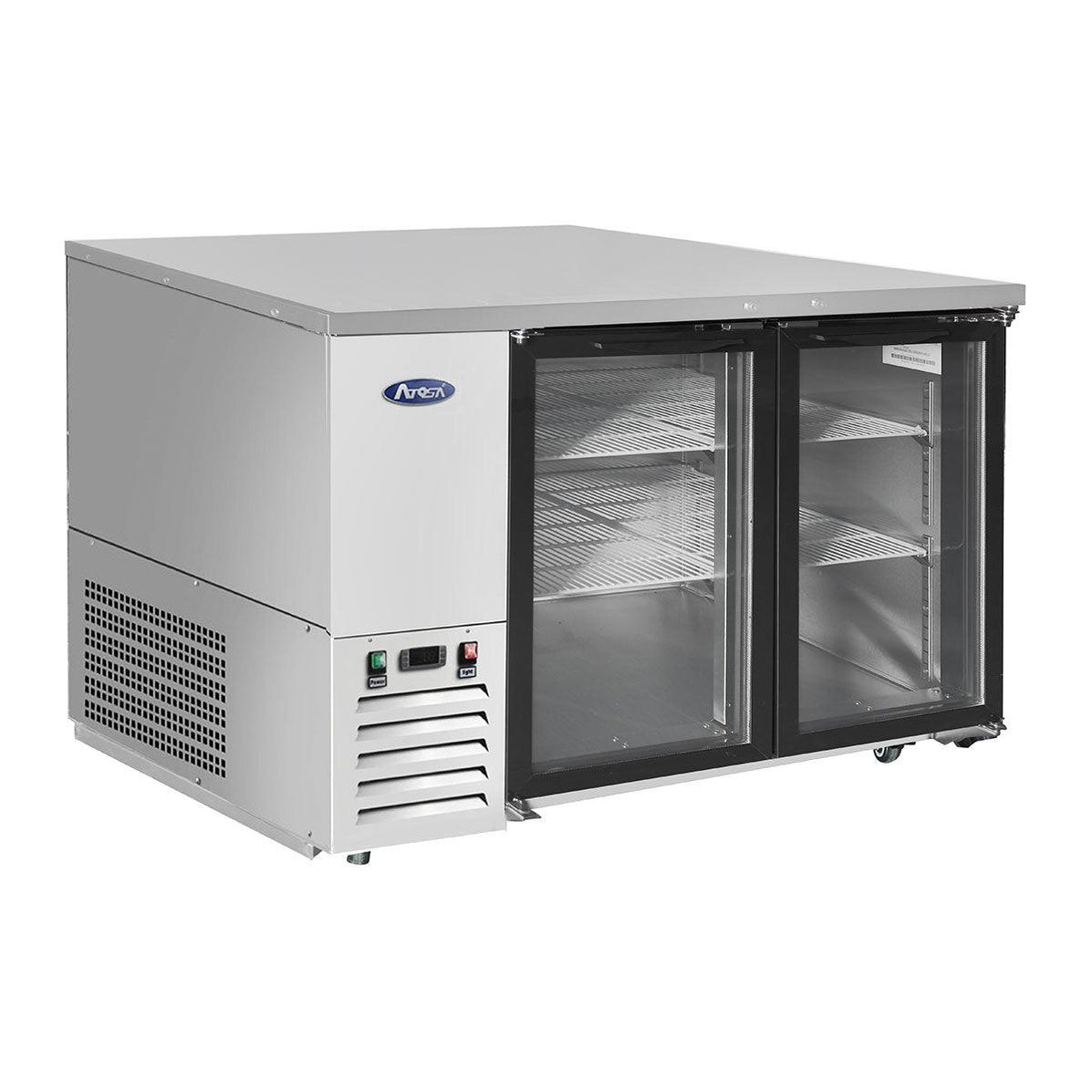 Atosa MBB48G 48" Glass 2-Door Back Bar Cooler - 12.9 Cu. Ft. — Nella Online