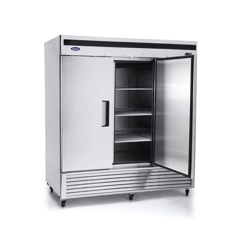 Atosa MBF8504 81" Bottom Mount Solid 3-Door Reach-In Freezer - 68 Cu. — Nella Online