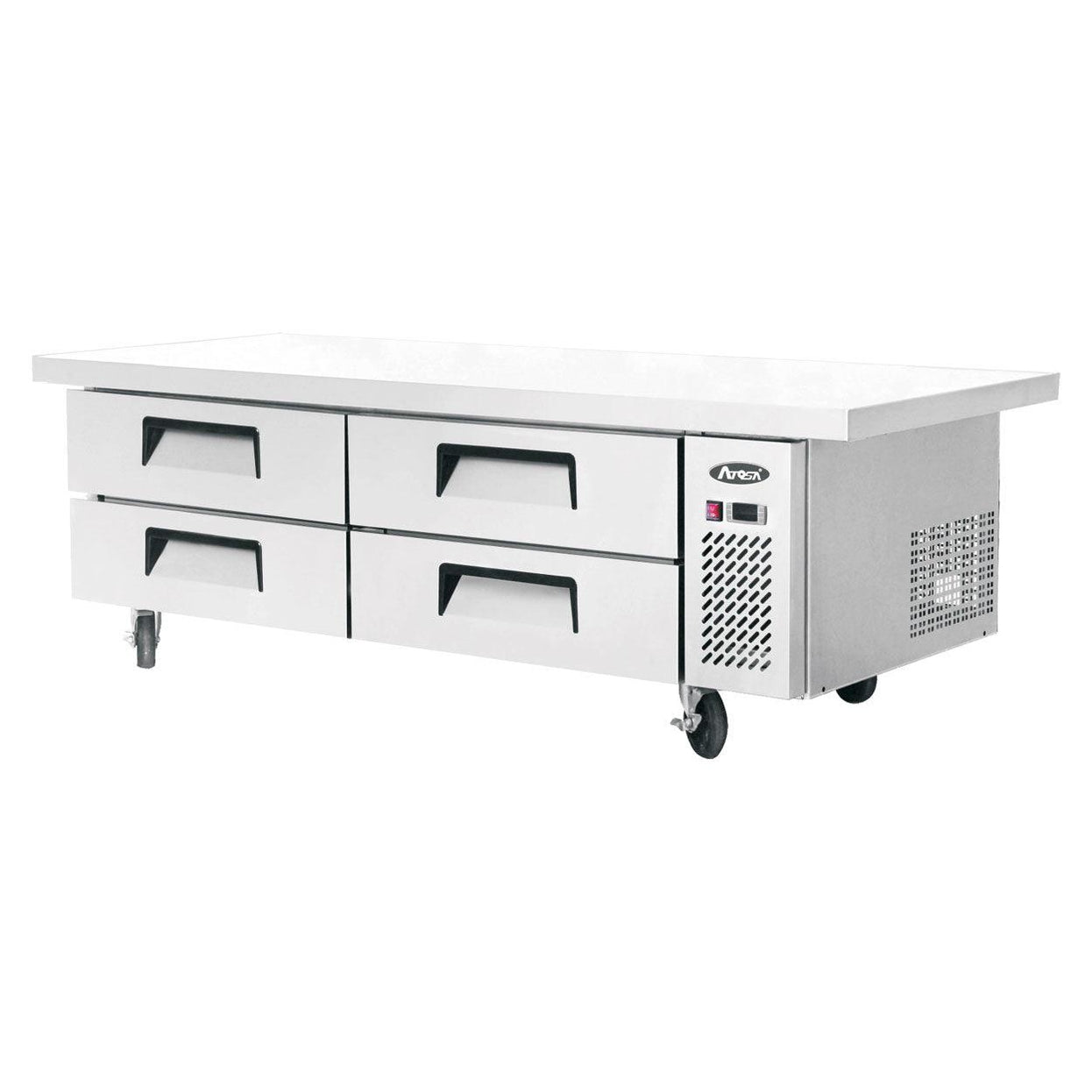 Atosa MGF8454 76" 4-Drawer Refrigerated Chef Base with Extended Top ...