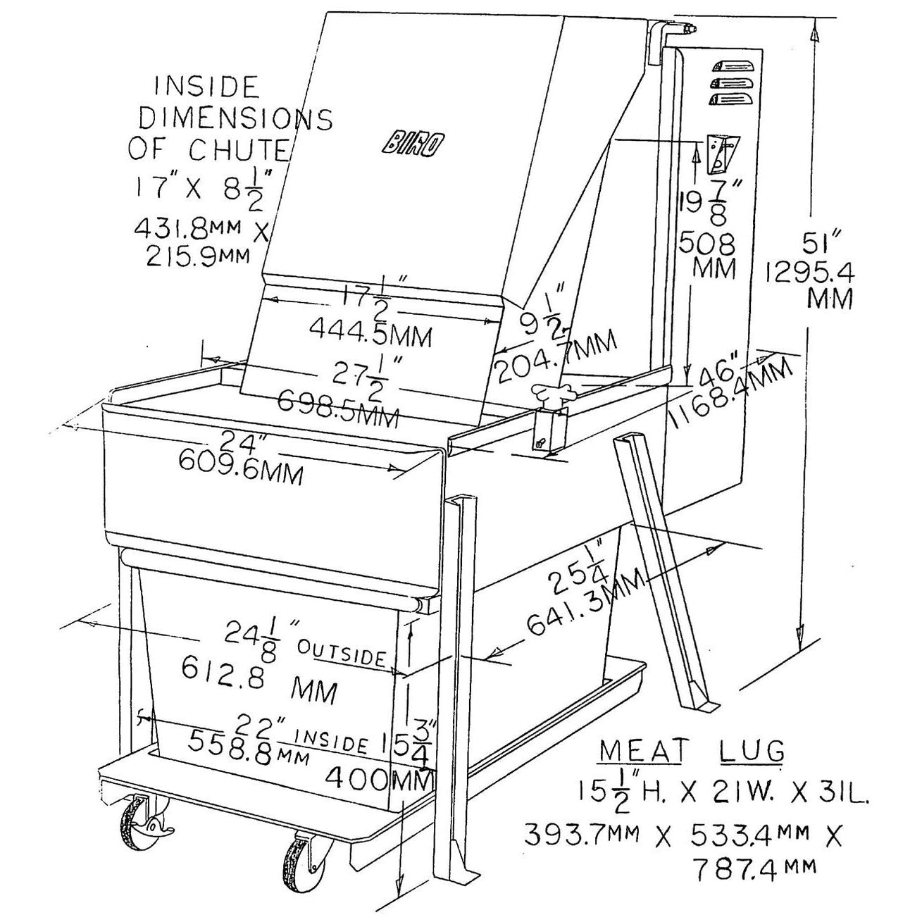 Biro Model FBC-4800SS Frozen Block Chipper — Nella Online