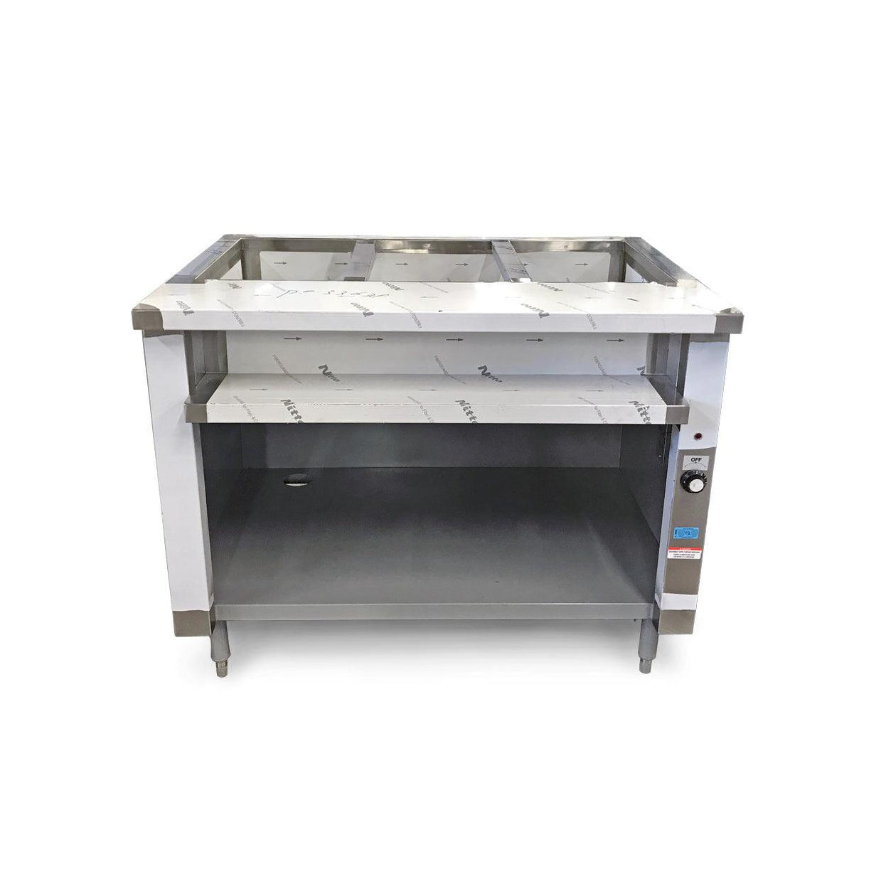 Nella STM44PSE 44” Electric Single Tank Steam Table with 3-Pan - 208V ...