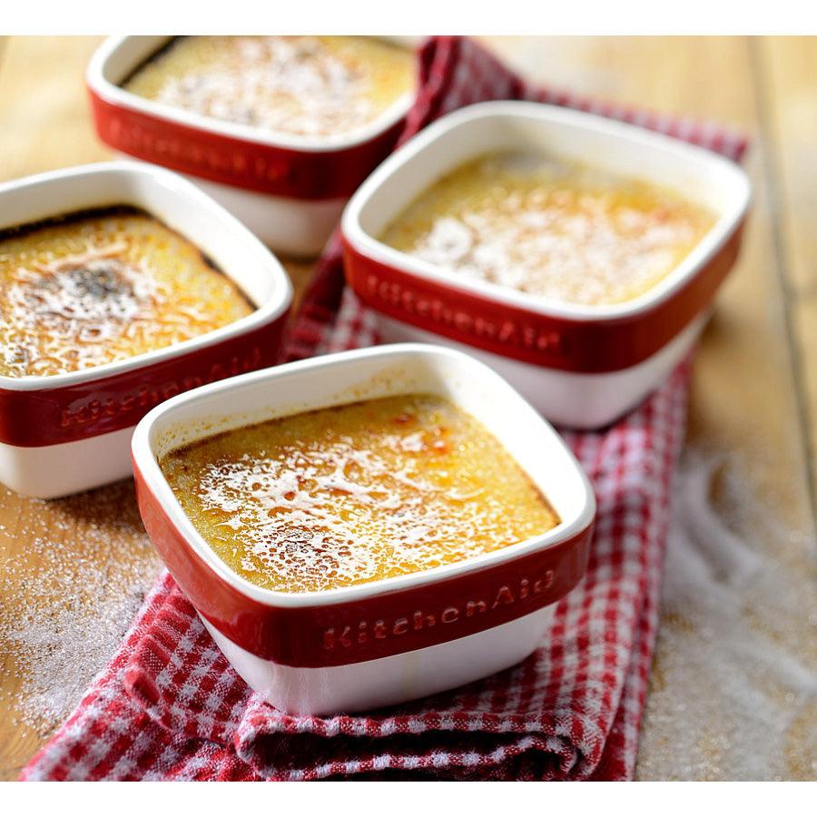 KitchenAid 4-Piece 8 Oz. Ceramic Ramekin Bakeware Set - Empire Red - K ...