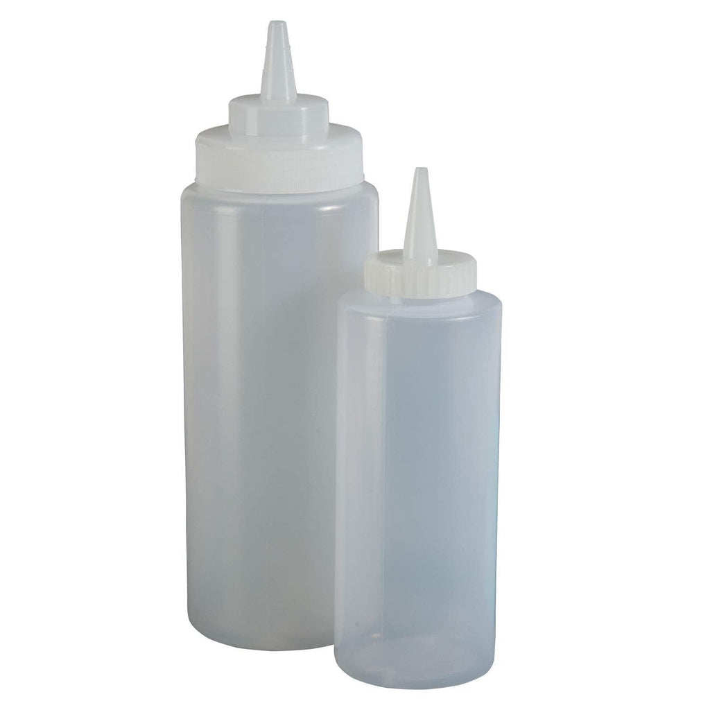 Browne 24 Oz. Wide Mouth Clear Squeeze Bottle - 6/Case - 57802500 ...