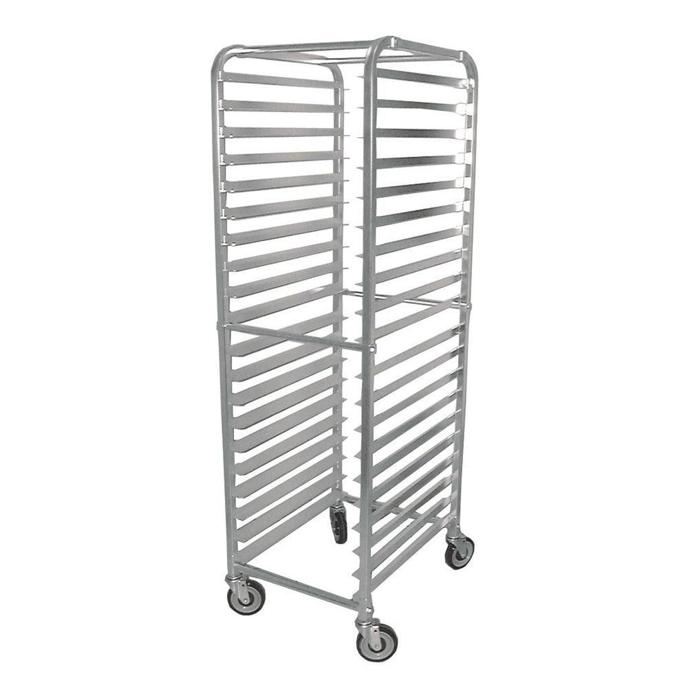 Nella 20-Tier Aluminum Pan Rack / Bun Tray Rack with Curved Top - 1350 ...