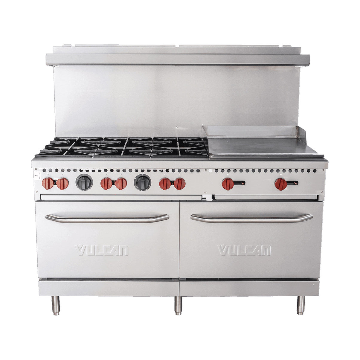 Vulcan SX60F-6B24G SX Series 60" Natural Gas 6-Burner Value Range With ...
