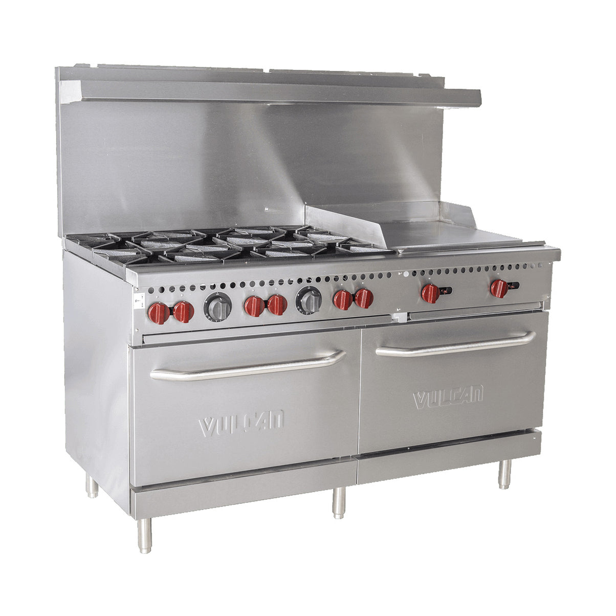 Vulcan SX60F-6B24G SX Series 60" Natural Gas 6-Burner Value Range With ...